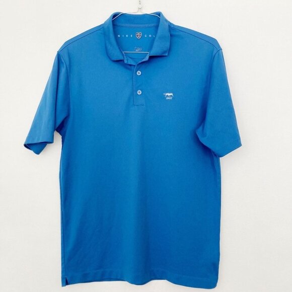 Nike | Shirts | Nike Golf Polo Shirt Mens Medium Blue Prouts Neck ...